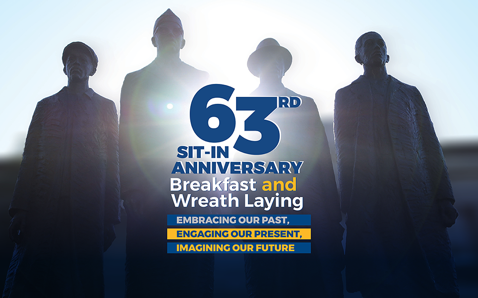 N.C. A&T Honors A&T Four with 63rd Sit-in Anniversary Celebration on ...