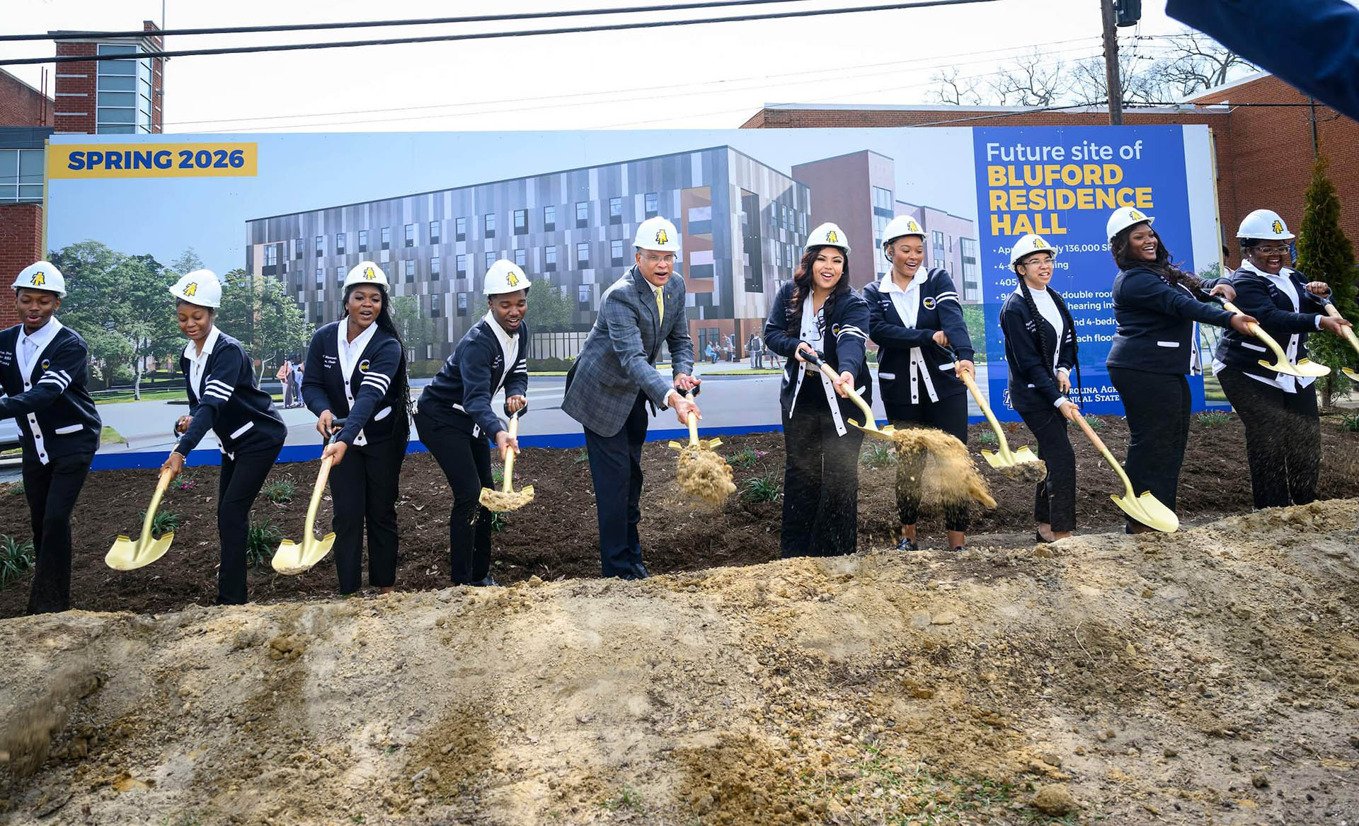 A&T Breaks Ground for Bluford Residence Hall | North Carolina A&T State ...